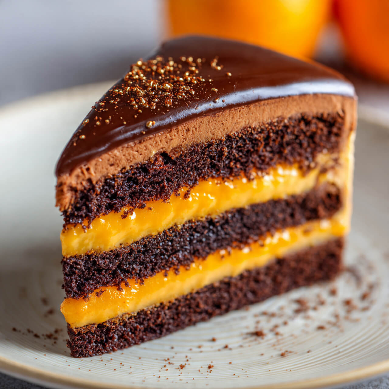 Chocolate Orange Layer Cake | bbqblaze.com