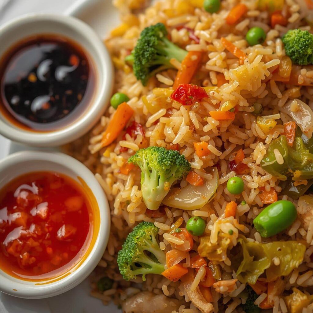 easy veggie fried rice recipe | bbqblaze.com