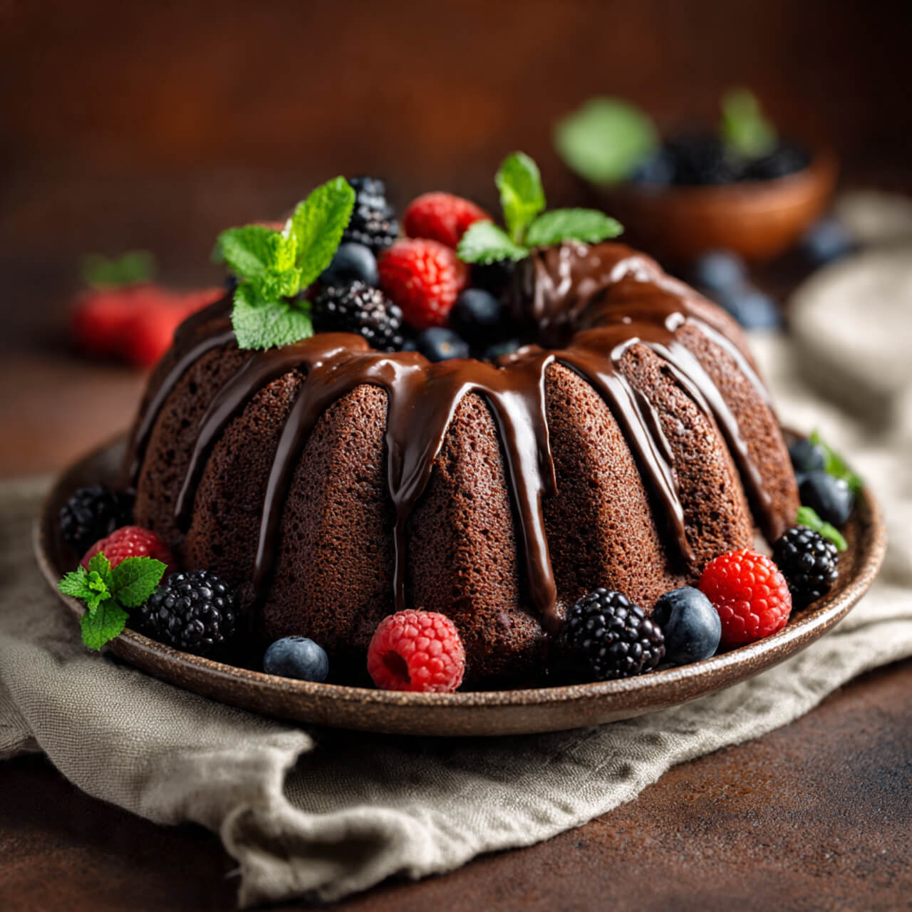Chocolate Swirl Mousse Bundt Cake | bbqblaze.com
