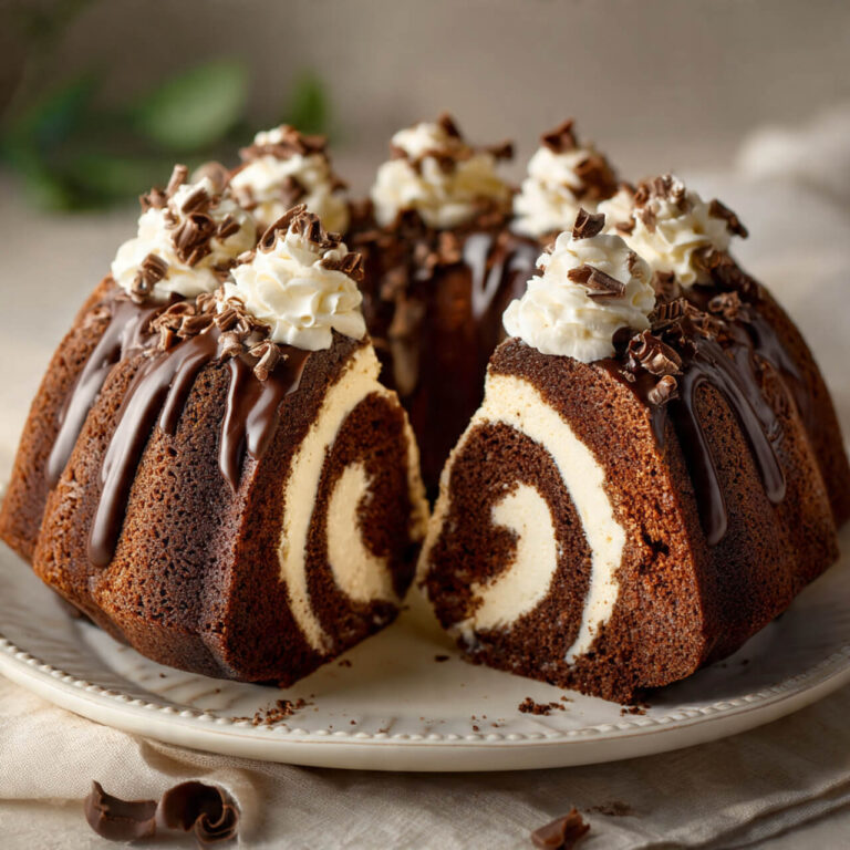 Chocolate Swirl Mousse Bundt Cake | bbqblaze.com