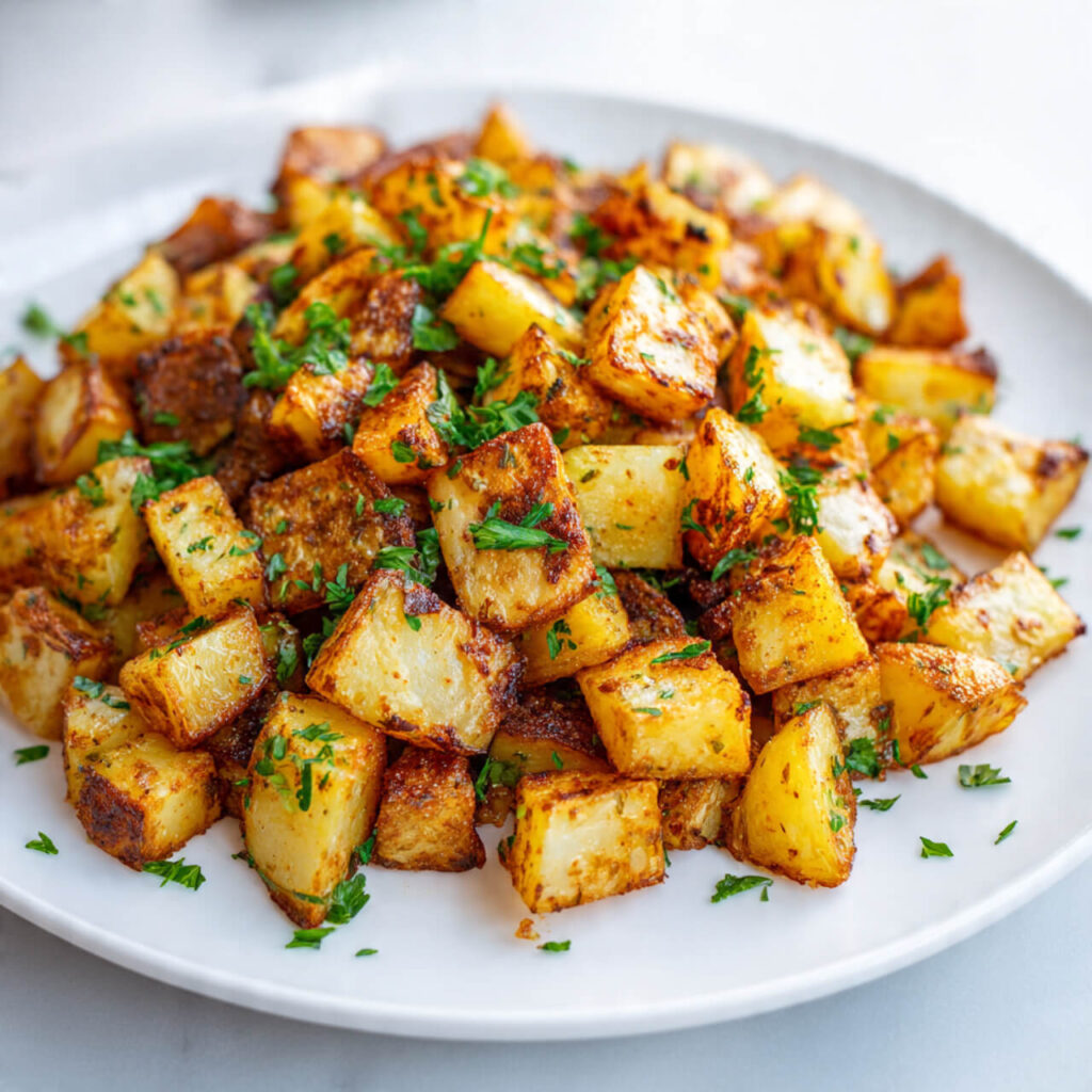 air fryer diced breakfast potatoes | bbqblaze.com